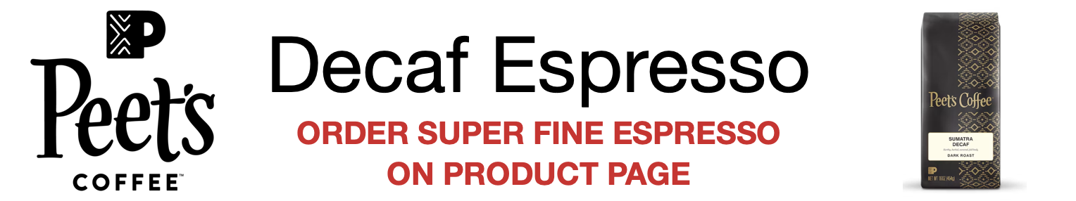Decaf Espresso Beans Info - Coffee In Touch